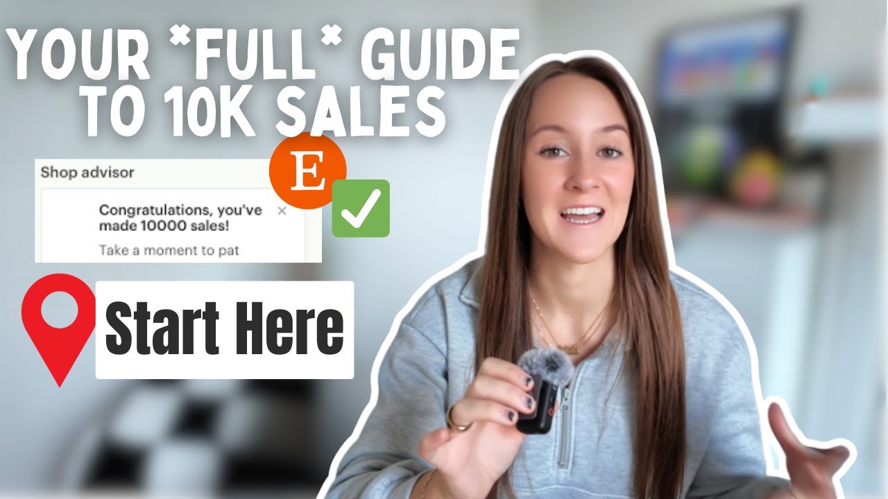 How I Got My First 10K Sales on Etsy (and how you can too!) - YouTube