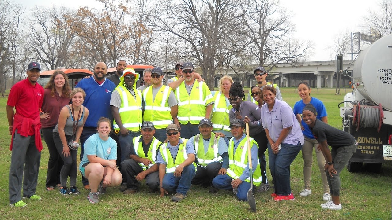 Park Society Plants Trees in Irving - YouTube