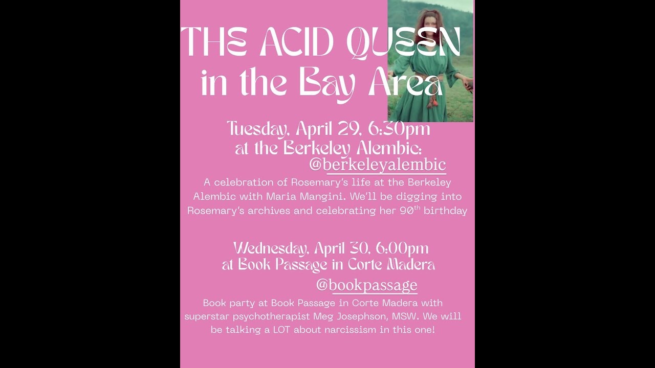 *The Acid Queen* (Video from 2 Bay Area Book Events) - YouTube