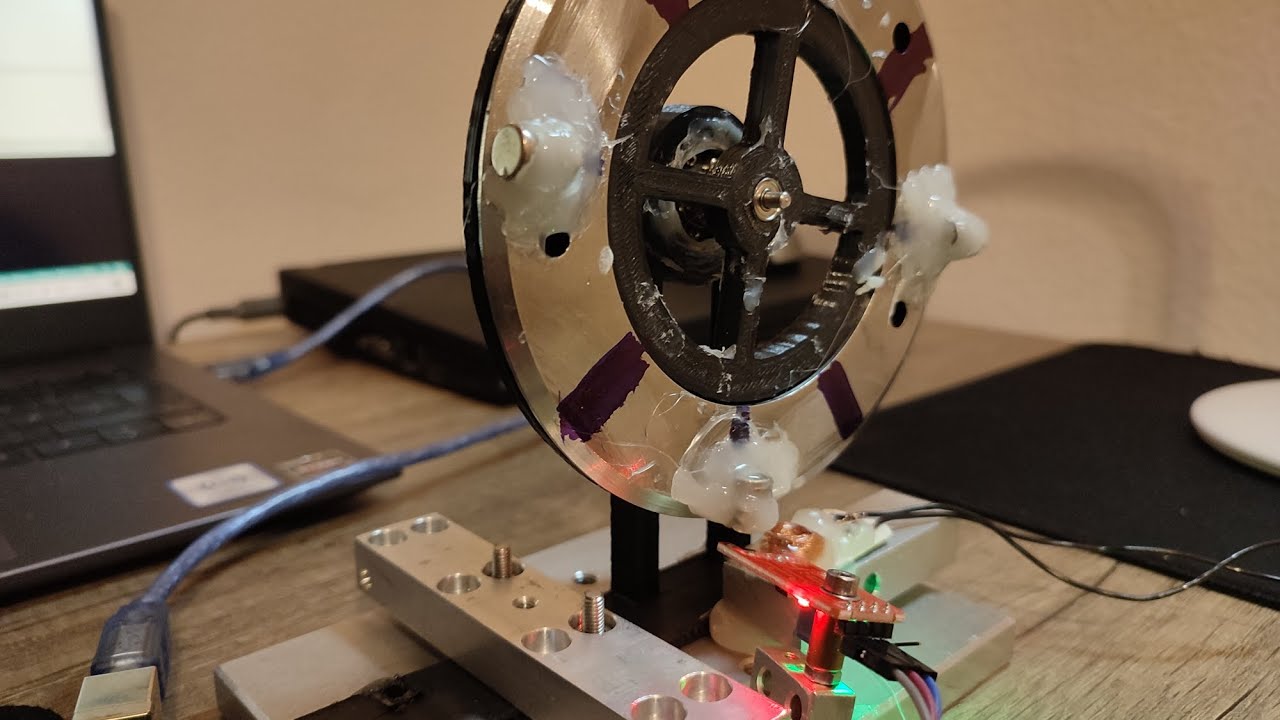 Electric motor with Hall sensor - YouTube