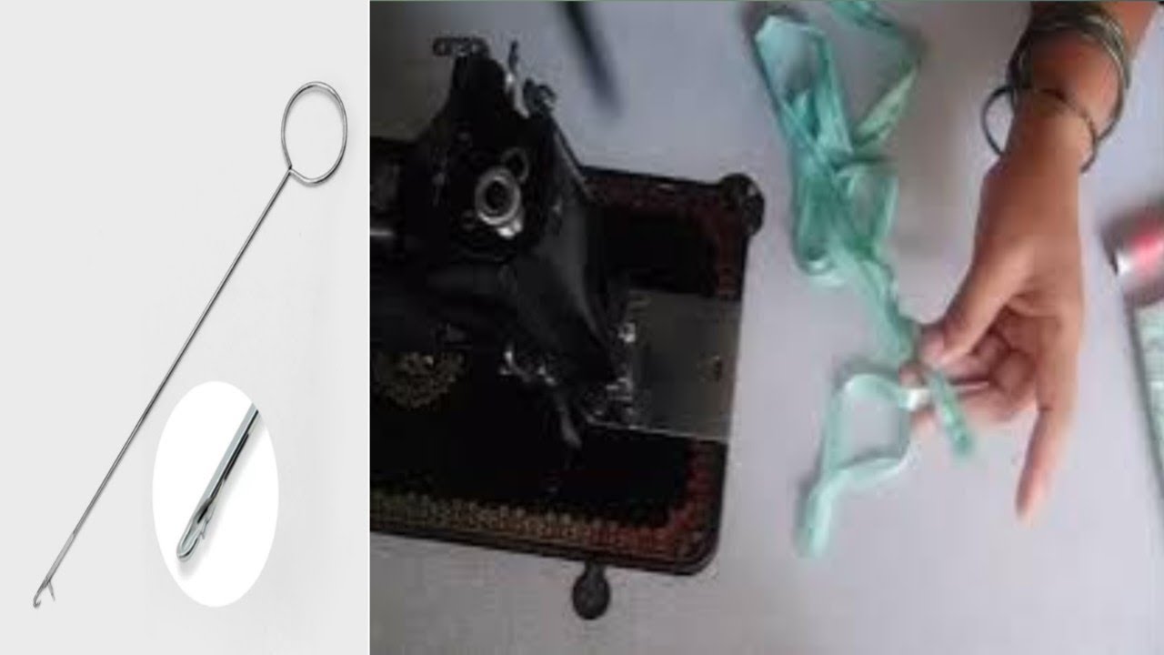 how to use loop turner/ loop turner ను ఉపయోగించి డోరిస్ (thread) ను తిరగేసే విధానం/ easy dori ...