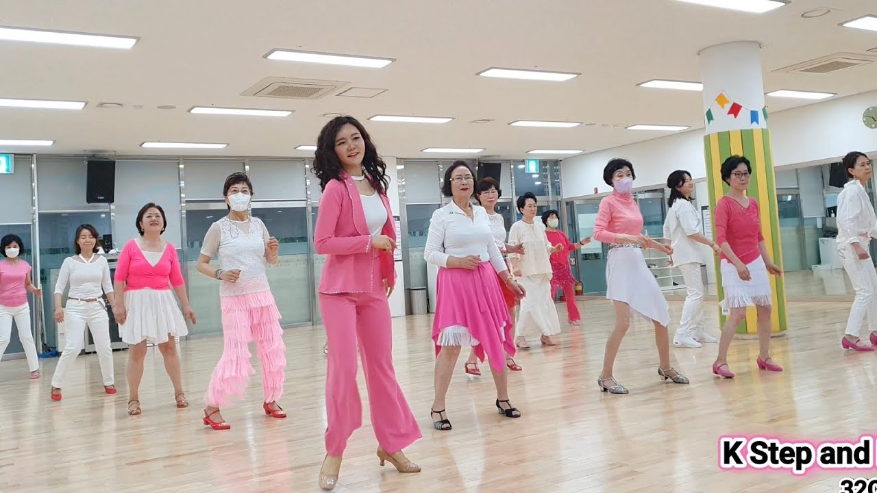 K Step and Rumba (Beginner) line dance| 라인댄스 Withus KOR - YouTube