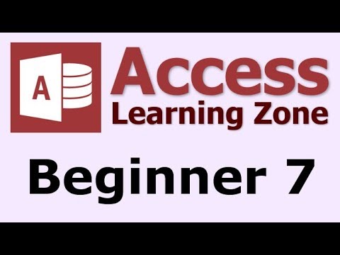 Microsoft Access Beginner Level 7 - Introduction - YouTube