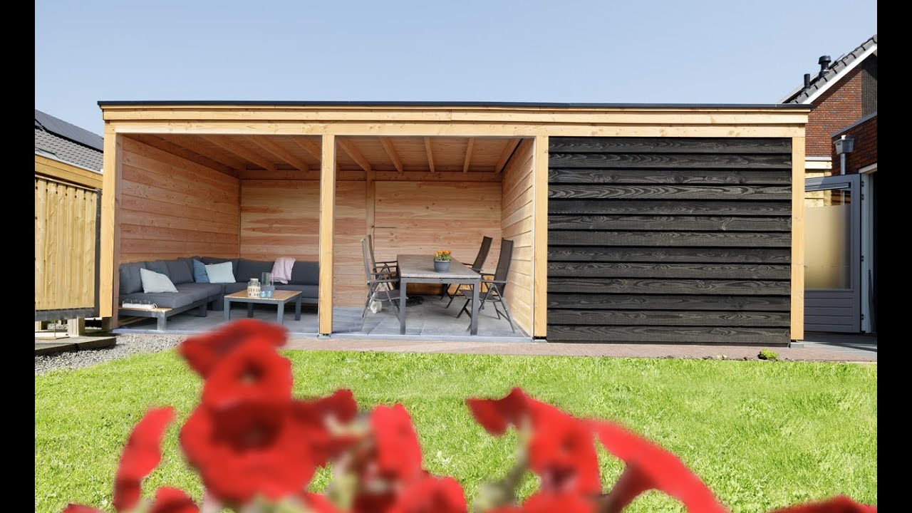 Timelapse montage Douglas houten overkapping | XXL Direct - YouTube