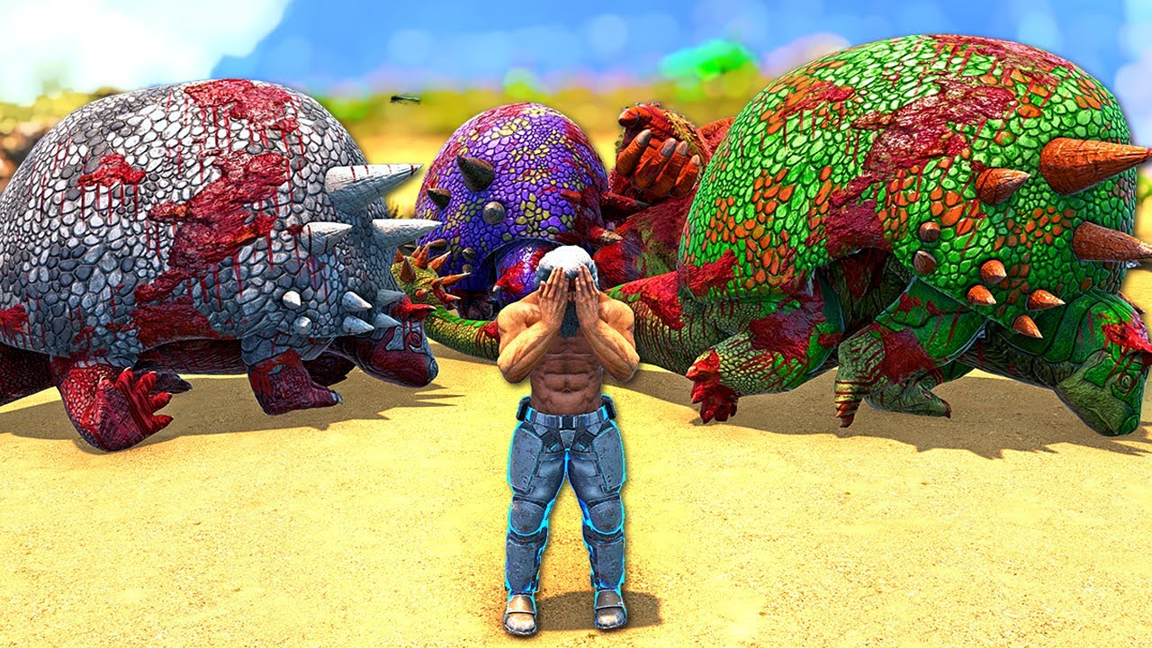 Taming POWERFUL DINOSAURS, Just So I Can SACRIFICE THEM! | ARK MEGA ...