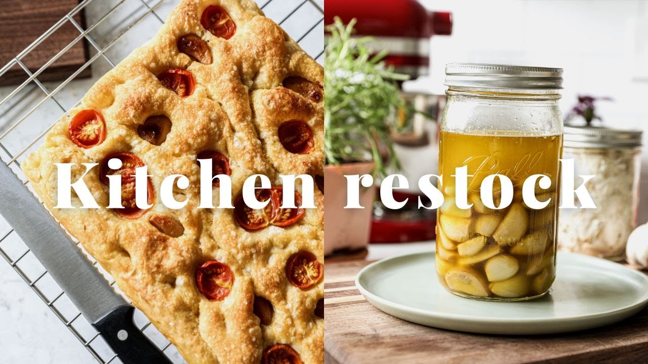 Weekly kitchen restock | experimenting with new recipes! - YouTube