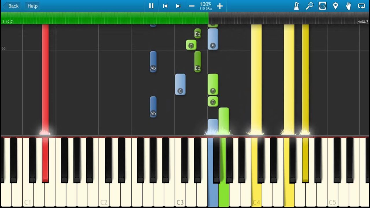 Genesis - Afterglow Piano Tutorial - How to play - Synthesia Cover ...