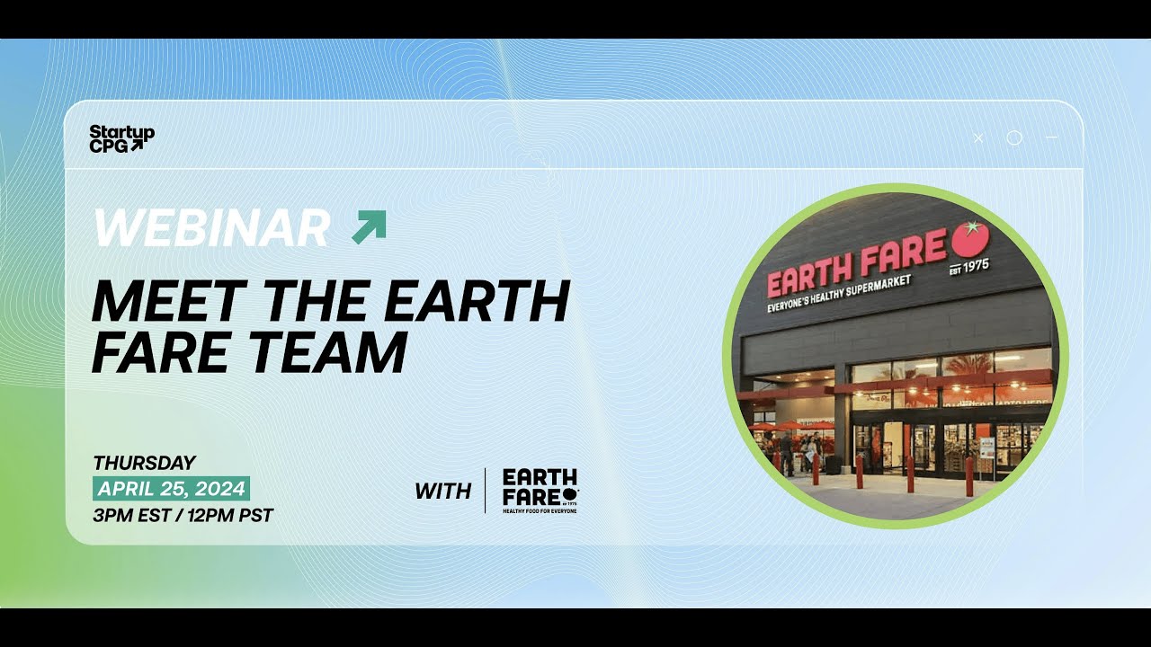 Learn How to Win with Earth Fare | Startup CPG - YouTube