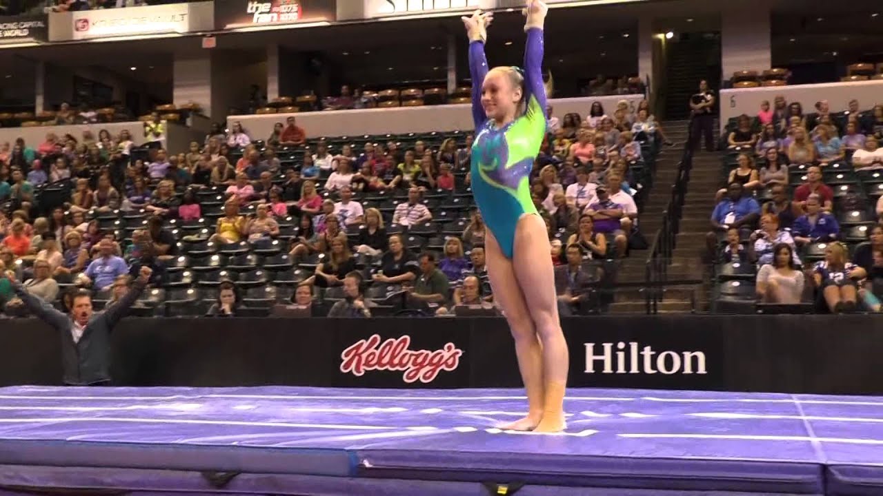 Emily Gaskins – Vault – 2015 P&G Championships – Jr. Women Day 1 - YouTube