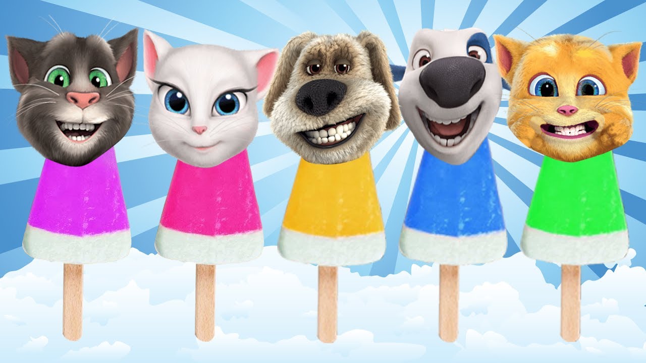 Talking Tom and Ice Cream Finger Family - Talking Tom Nursery Rhymes ...