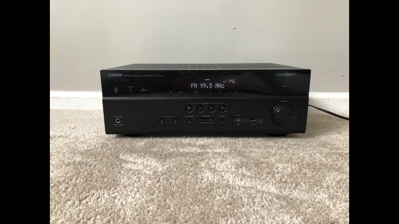 Yamaha RX-V477 5.1 HDMI Home Theater Surround Receiver - YouTube