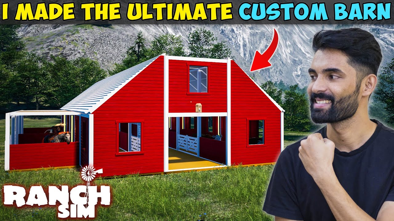 I Build the Ultimate Custom Barn in Ranch Simulator #46 - YouTube