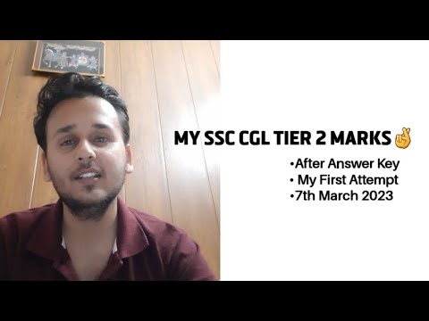 MY SSC CGL TIER 2 MARKS || After Answer Key🤞 || #ssccgl #marks - YouTube