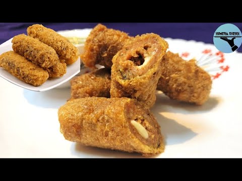 Chicken Shahi Roll | Shadiyonwale Chicken Cheese Rolls | Chicken Cheese ...