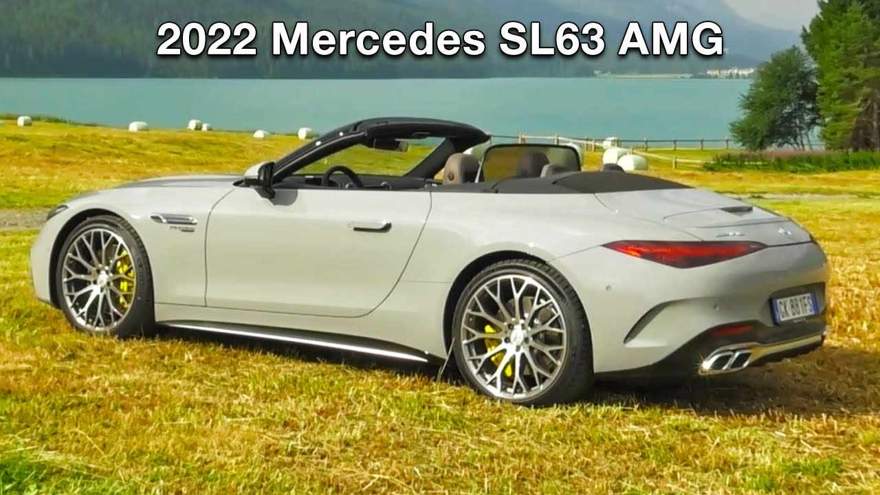 2023 Mercedes AMG SL63 Trim in Alpine Grey 577HP - YouTube