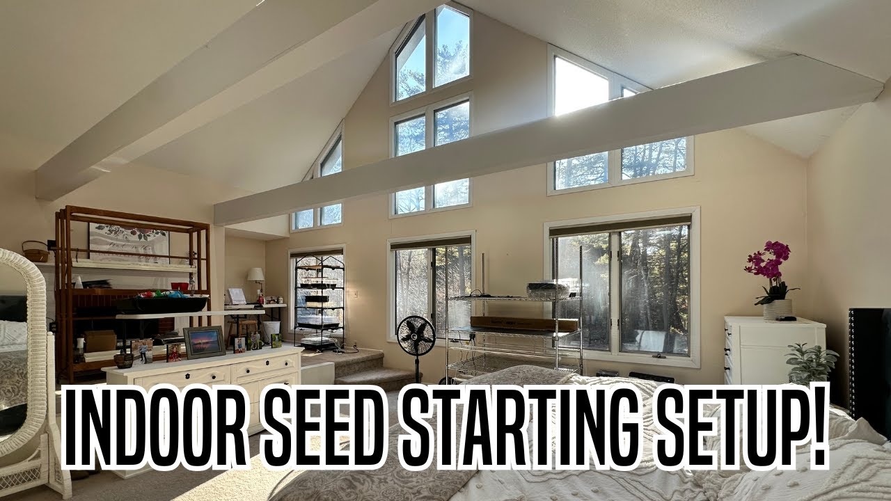 Check Out My Indoor Seeding Starting Setup! - YouTube