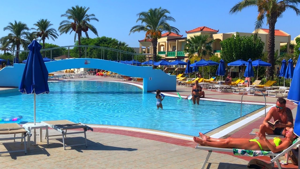 Greece, Lindos Princess Beach Hotel , Rhodos - YouTube