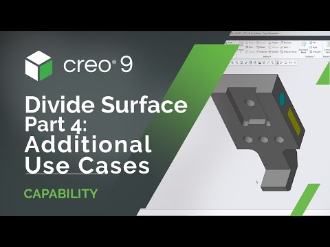 Divide Surface Part 4: Additional Use Case Examples | Creo 9 - YouTube