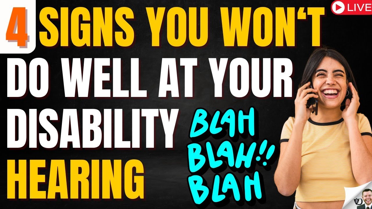 4 Signs A Bad Disability Hearing Is Coming - YouTube