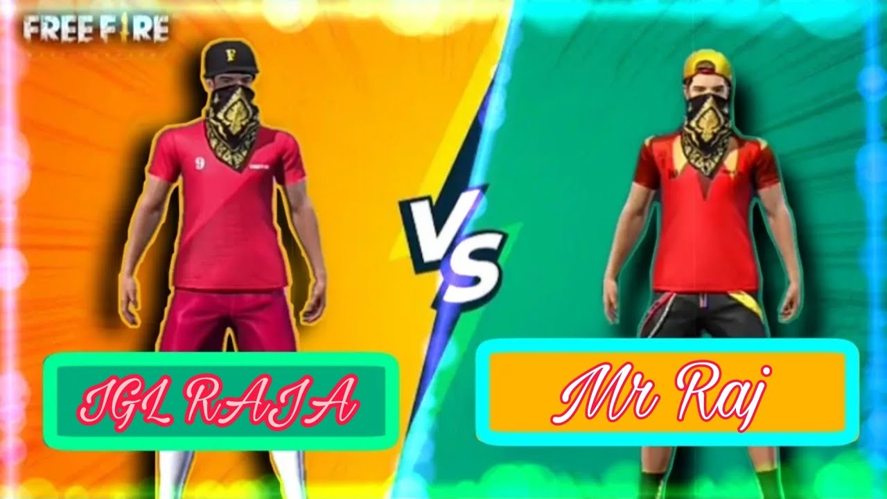 Igl Raja 🇮🇳 vs Mr Raj 🇧🇷 Pro player , 😱 1 vs 1 In Custom Room , One tab ...