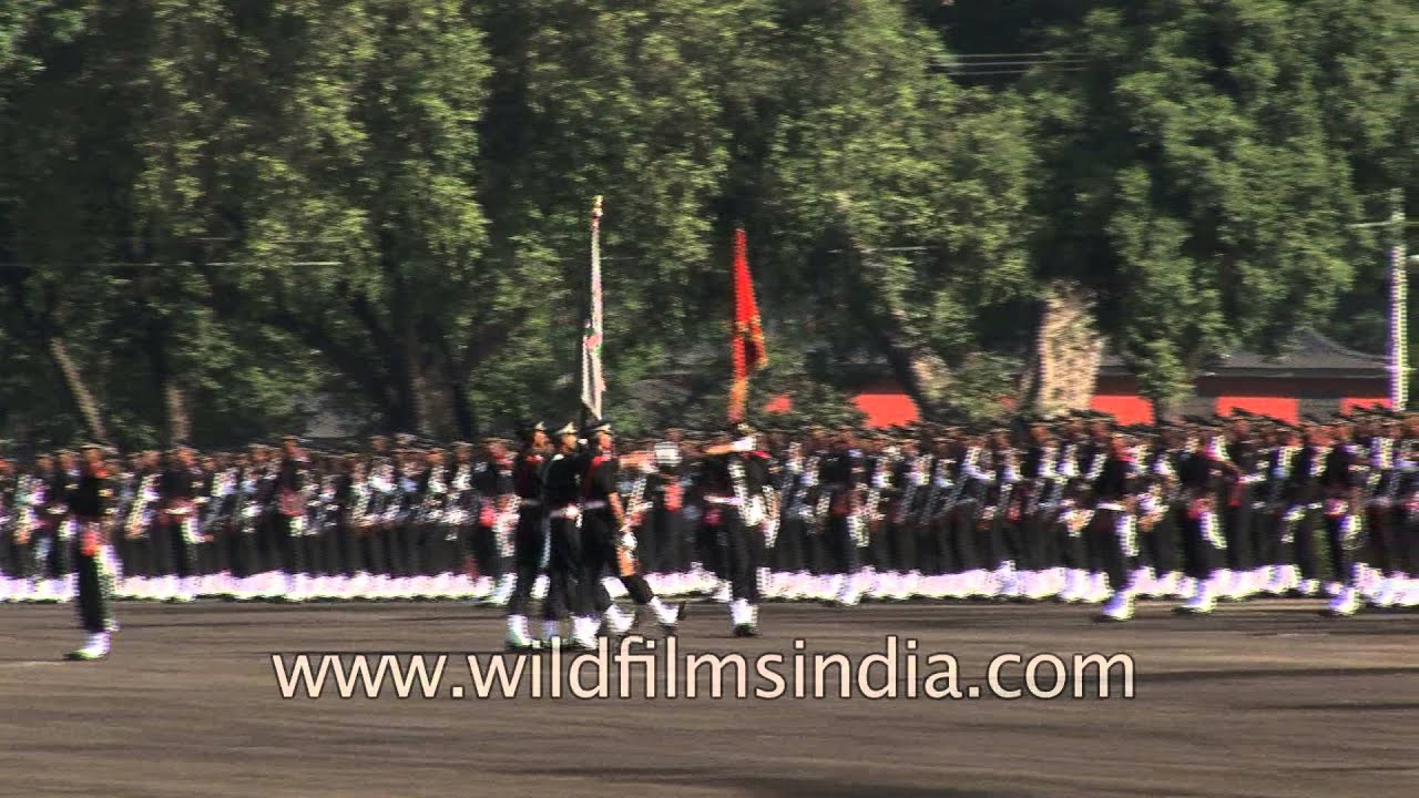 Salute to the Flag: At the IMA parade - YouTube