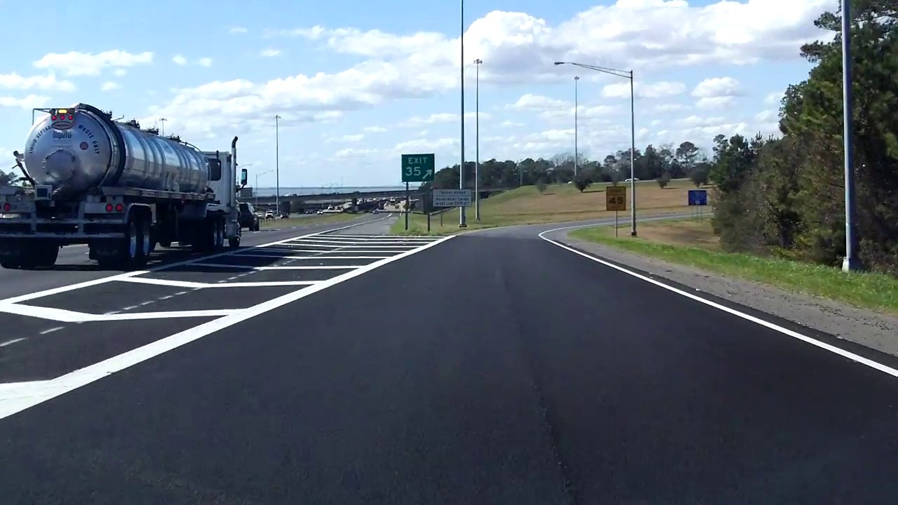 Interstate 10 - Alabama (Exit 35) westbound - YouTube