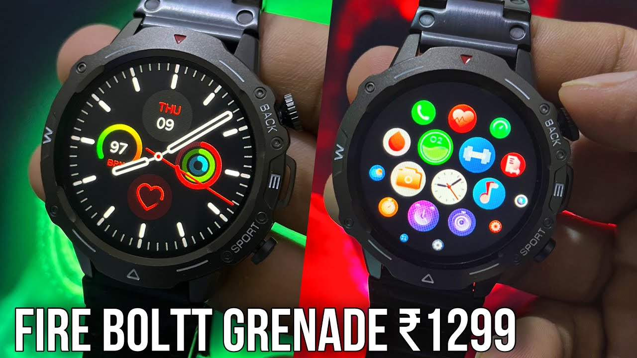 Fire Boltt Grenade Smartwatch Unboxing & Review ₹1299 - Watch Before ...