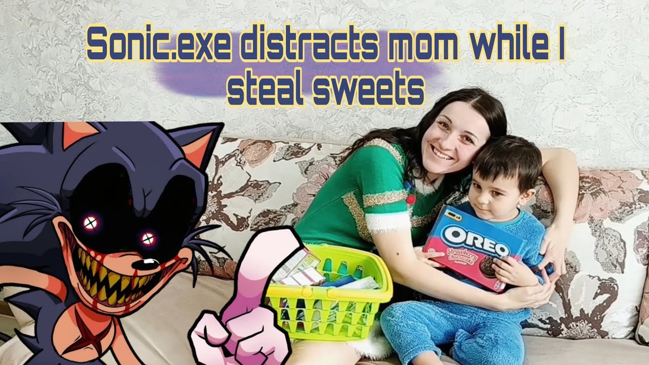 Sonic.exe distracts mom while I steal sweets #family #sonic #comedy ...