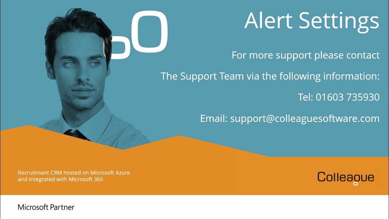 Colleague - Alert Settings - YouTube