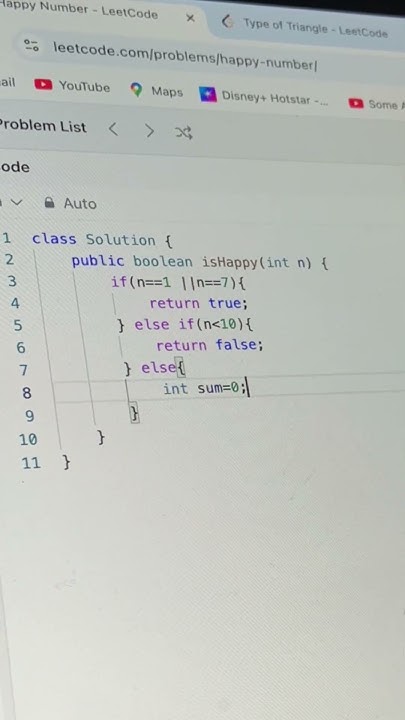 Day 160 – LeetCode Problem 202: Happy Number using #java #correctcoding #200daysofcode #leetcode ...
