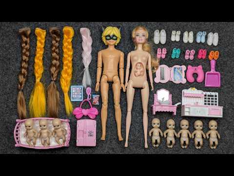 5:26 Minutes Satisfying with Unboxing Barbie Princess Pink Kitchen,Rock Bed Play Set Review Toy｜ASMR