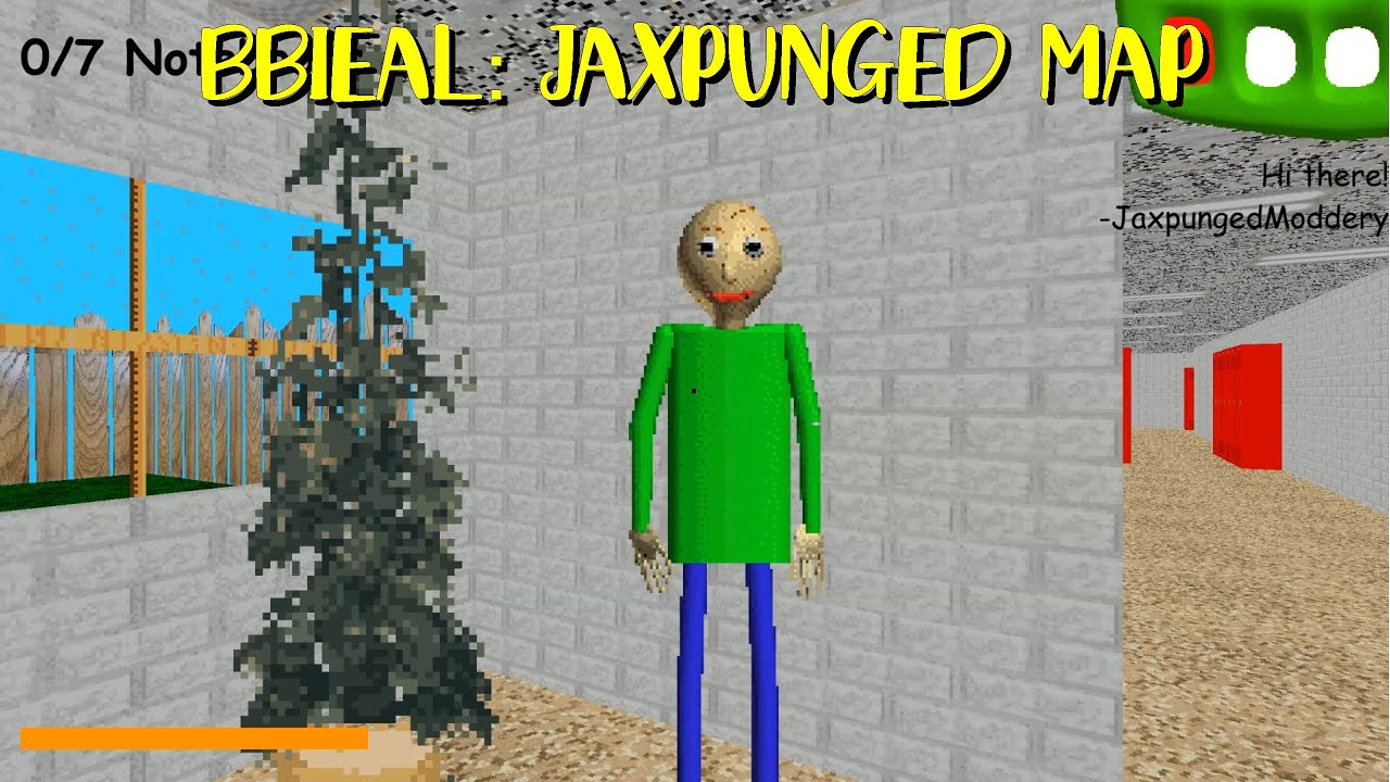 BBIEAL Jaxpunged Map - Baldi's Basics Mod - YouTube