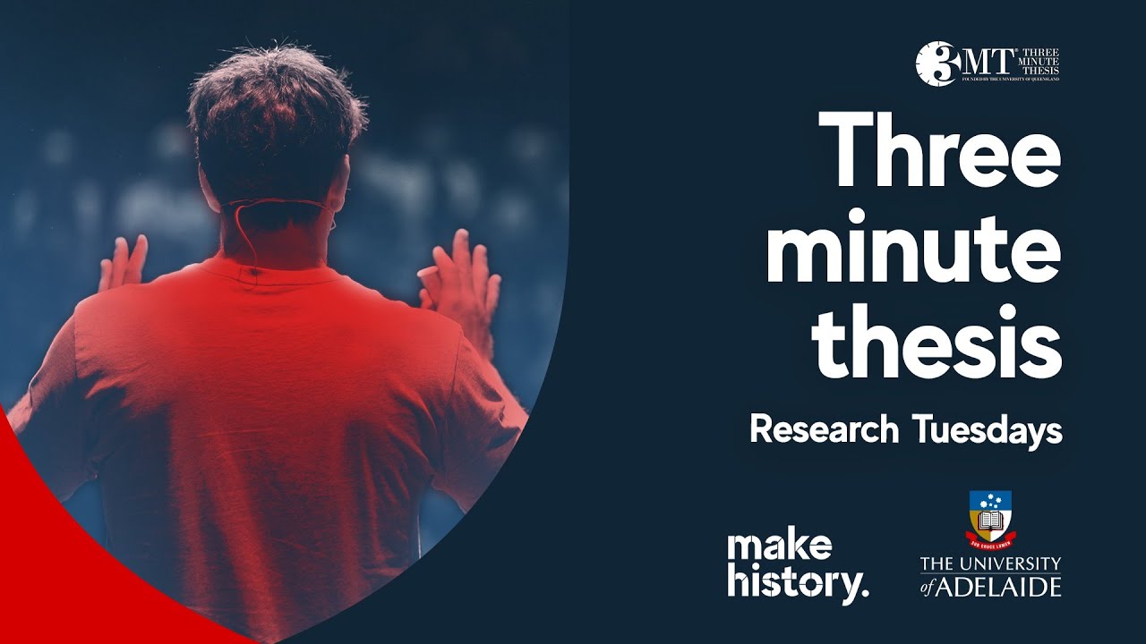 Three minute thesis final - Research Tuesdays - September 2021 - YouTube