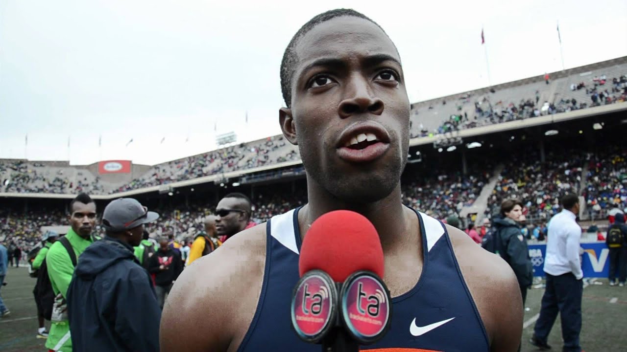 Andrew Riley wins at Penn Relays, looks forward to trials - YouTube