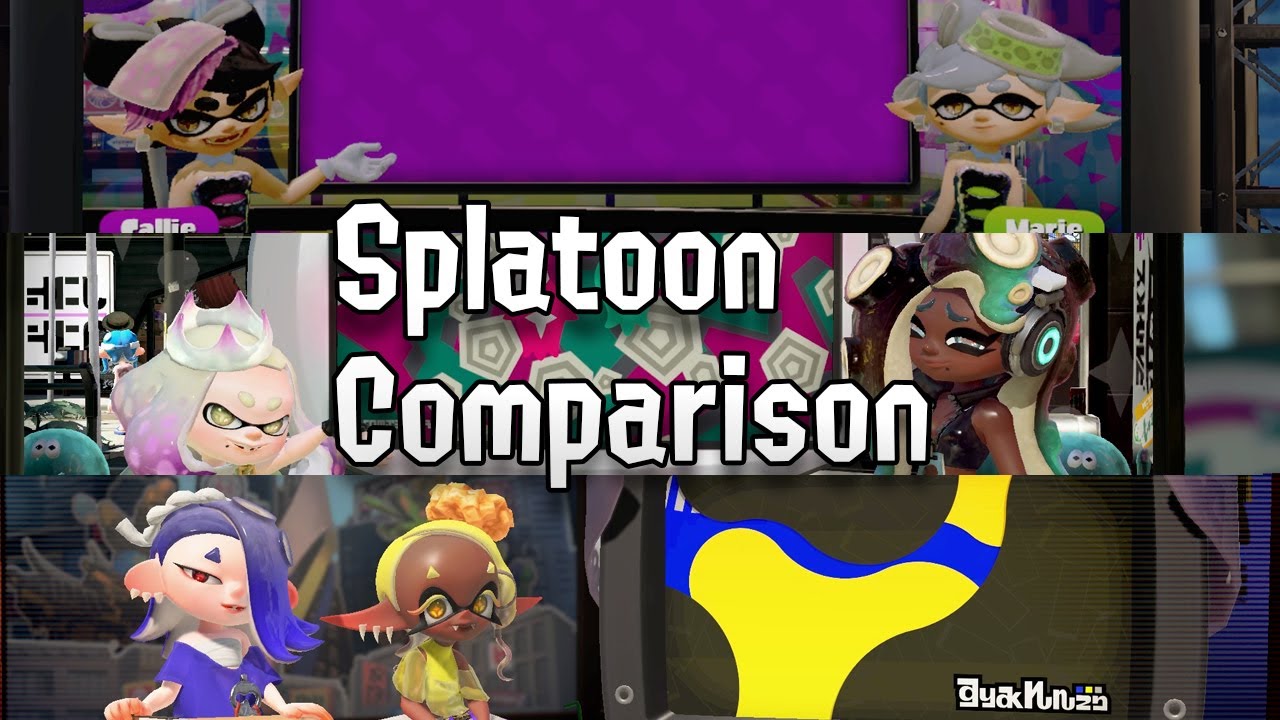 Splatoon 1, 2, and 3 Introduction to Game Comparison - YouTube