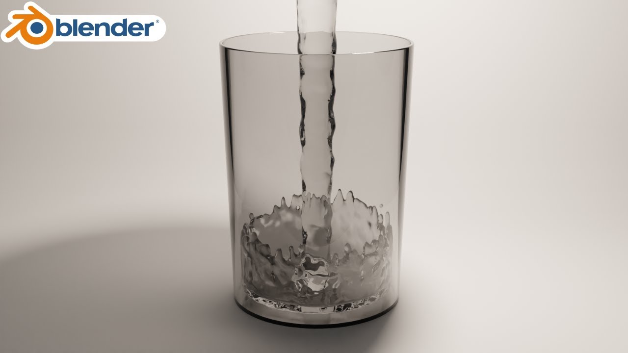 How to Pour a Glass of Water in Blender | Tutorial - YouTube