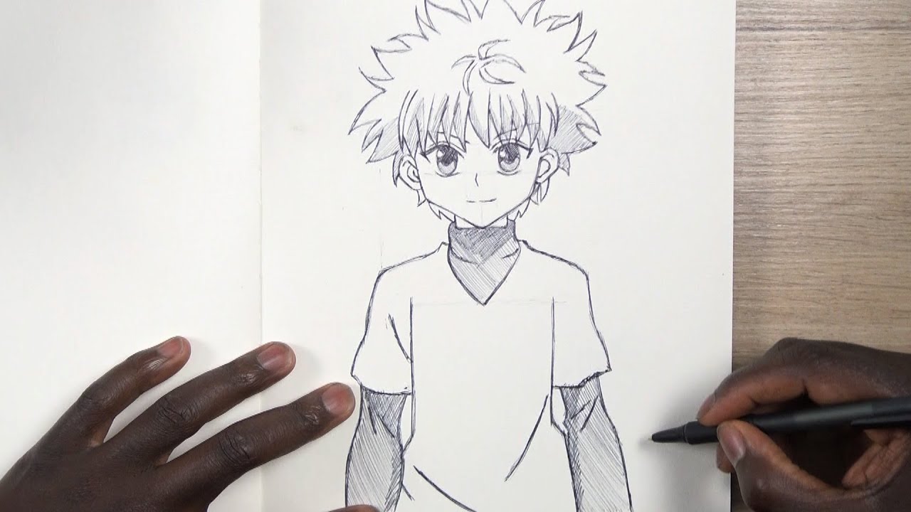 How To Draw KILLUA | Hunter X Hunter | Step By Step Tutorial | DeMoose ...