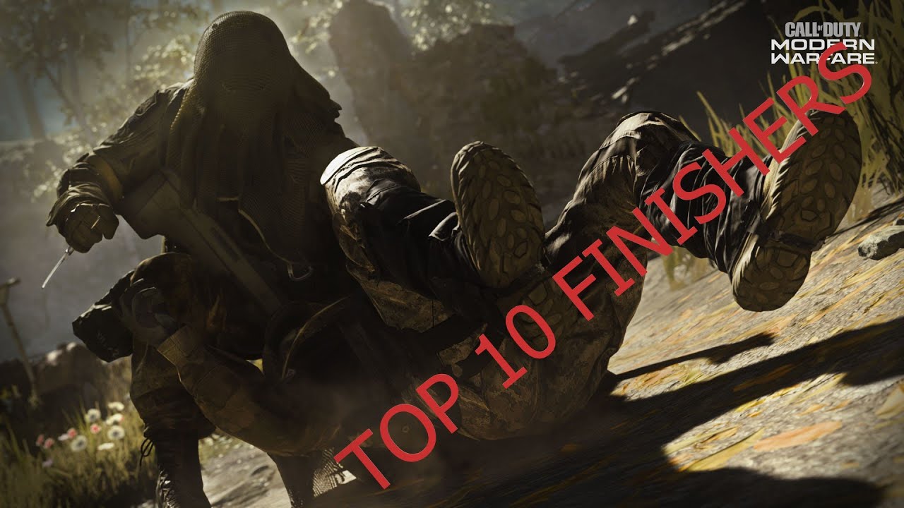 CALL OF DUTY MODERN WARFARE TOP 10 FINISHERS - YouTube