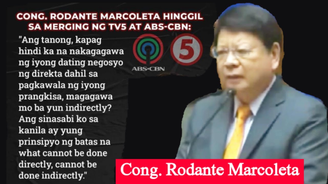 FULL: Privilege Speech of Cong.Marcoleta on the Recently Concluded Deal ...