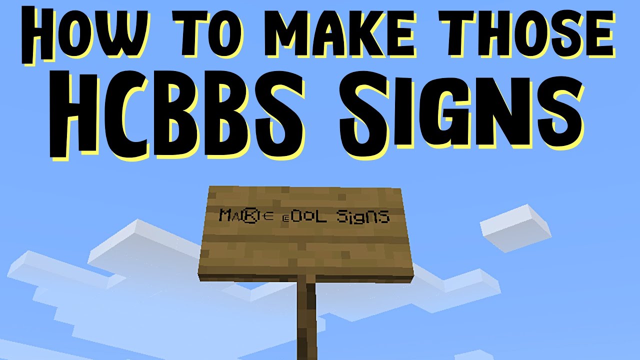 How to make those HCBBS signs? Hermitcraft Unicode Signs Explained ...