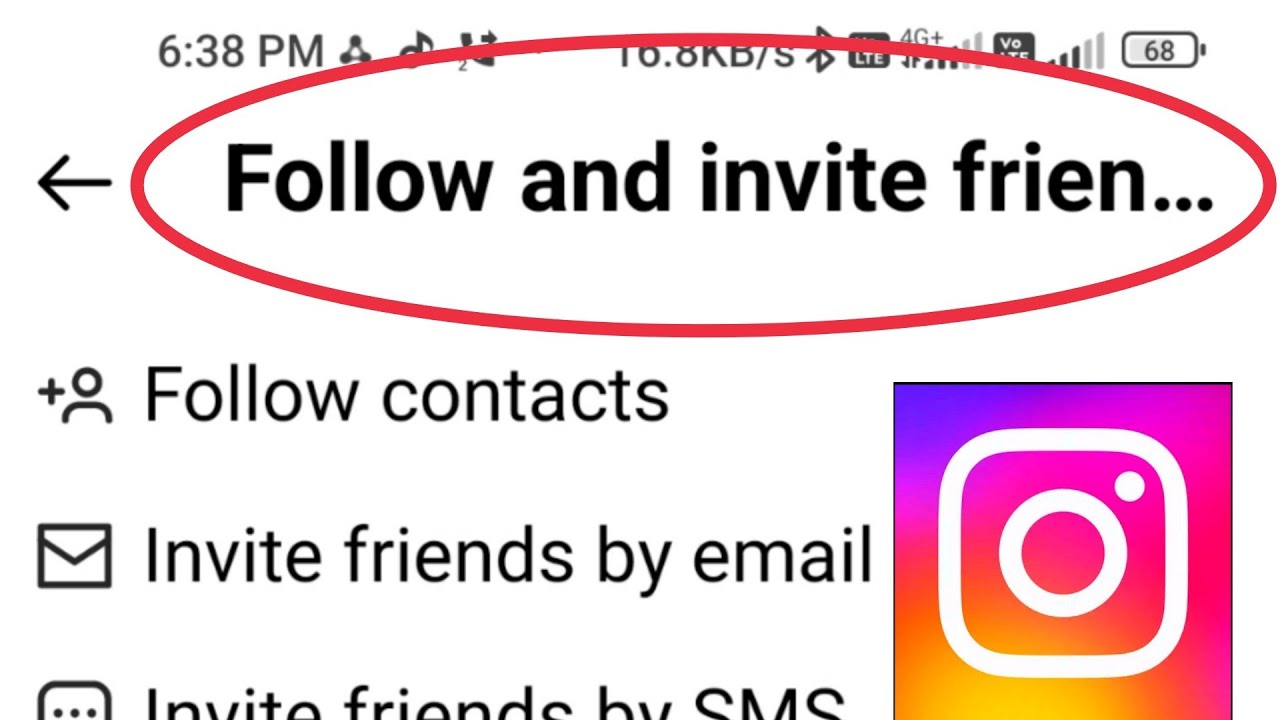 Instagram | What is follow and invite friends & Manage settings - YouTube