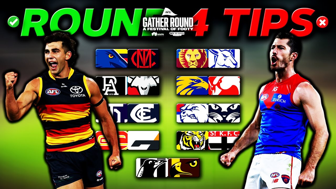 AFL ROUND 4 TIPS | 2024 - YouTube