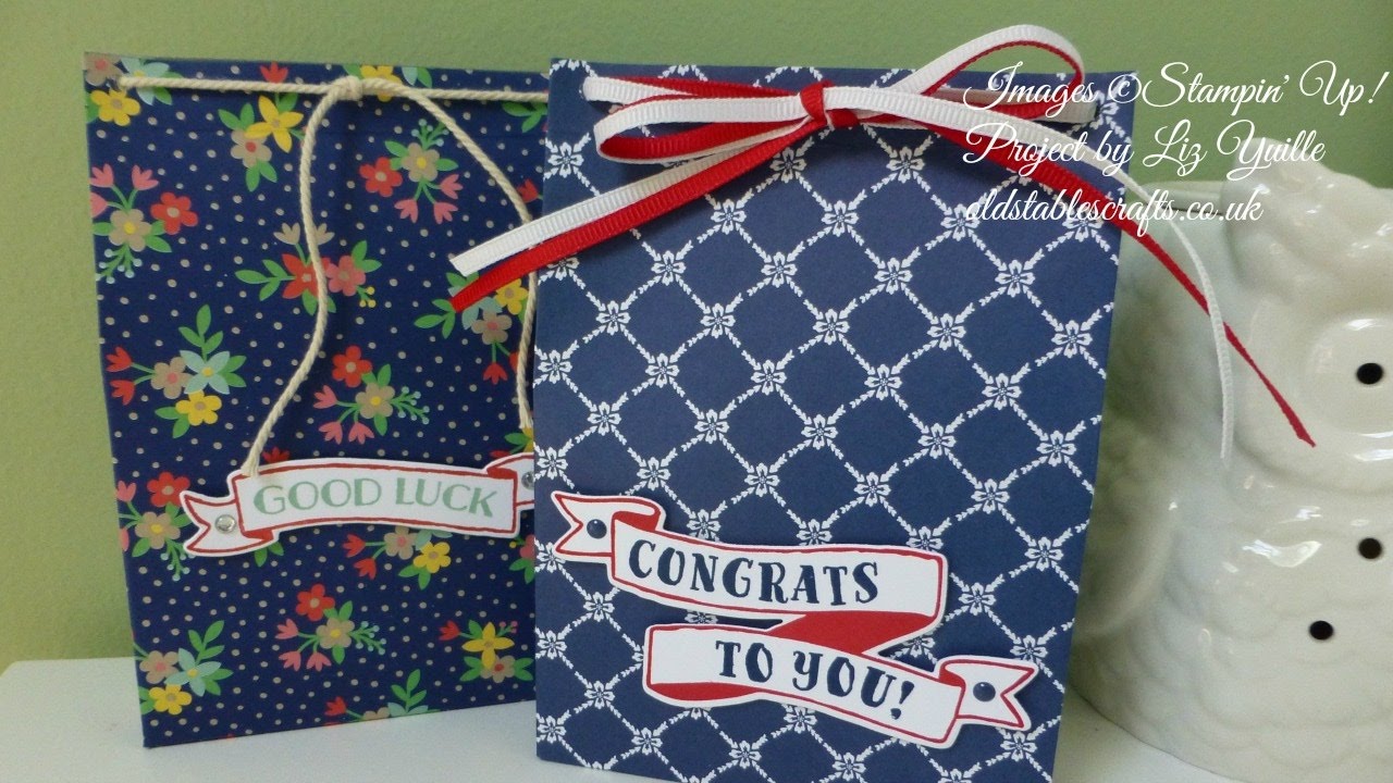 Stampin Up Tutorials - #070 Navy Bags - YouTube