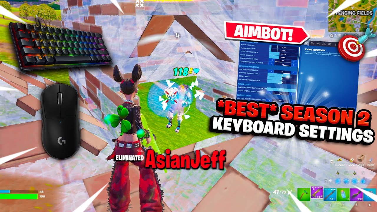The *BEST* Keyboard & Mouse Settings for INSANE AIM + FAST EDITS ...
