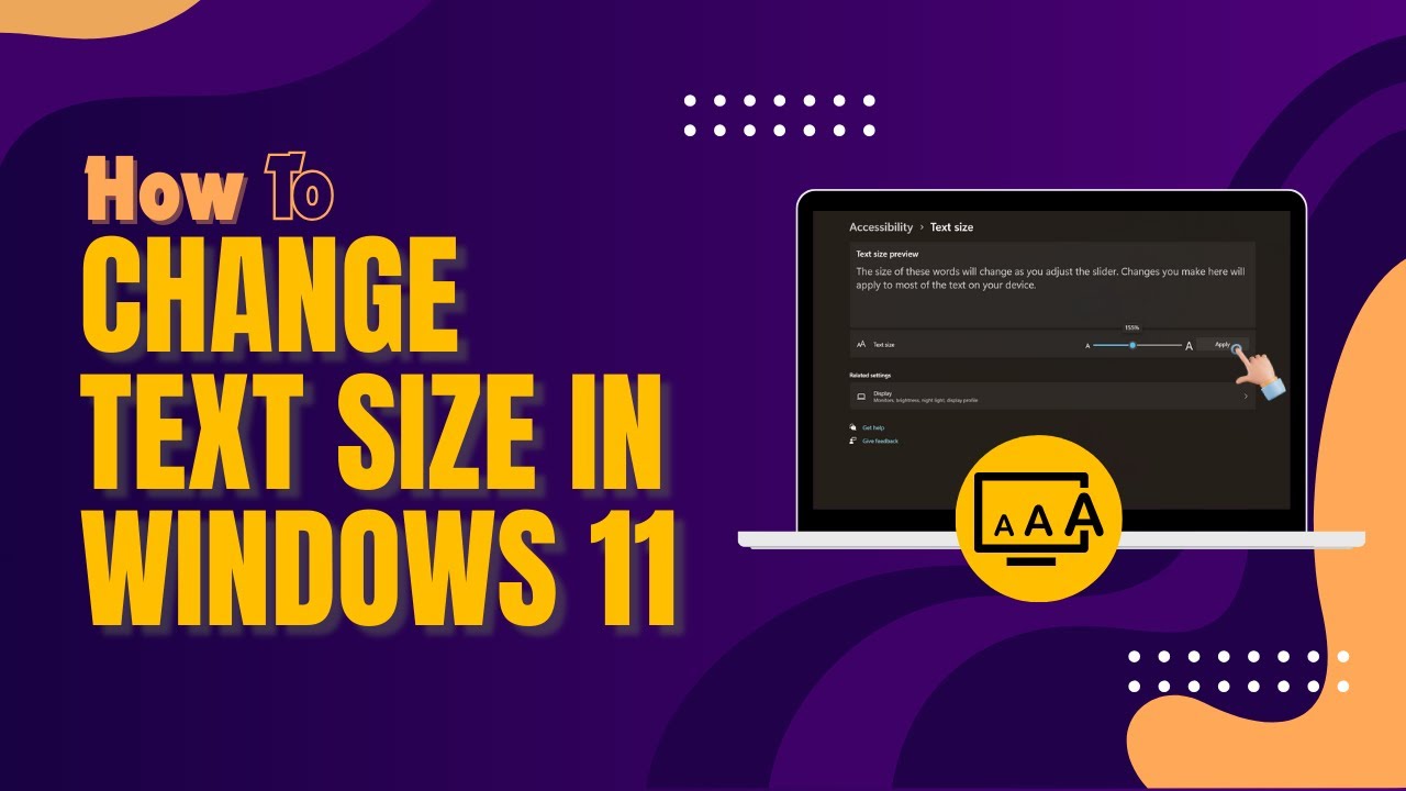 How to Change Text Size in Windows 11 - YouTube