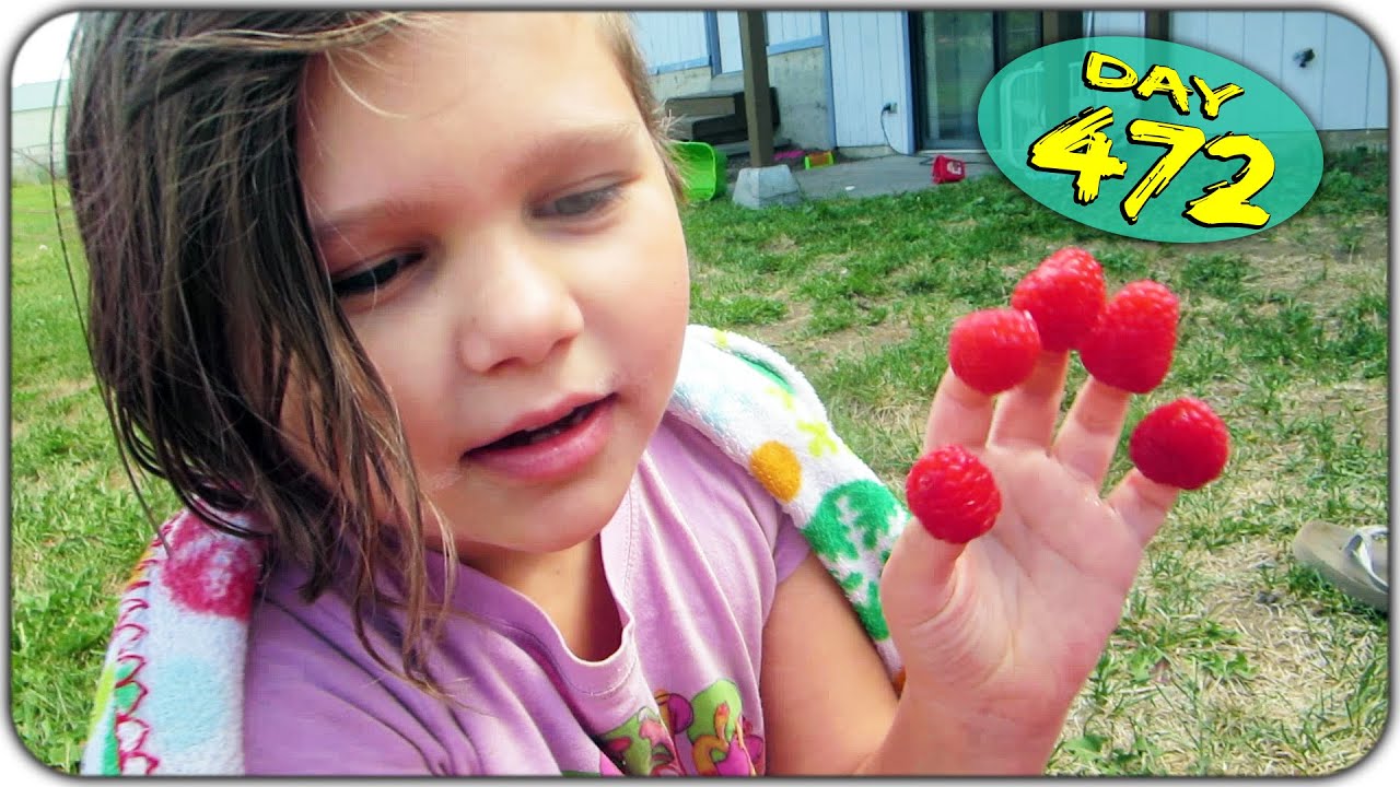 Raspberry Fingers!!! A Super and Sunshine Family Vlog #472 - YouTube
