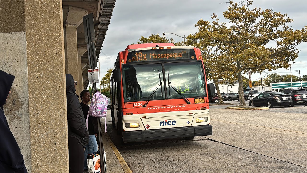 [ New Route ] NICE Bus Onboard: 2011 Orion VII NG CNG 1824 On The n19X ...