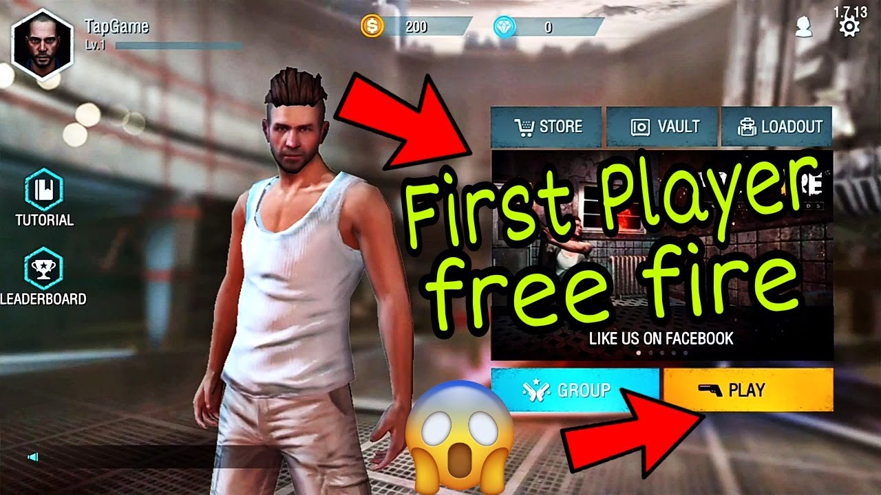 first player of free fire | free fire first player | free fire first ...