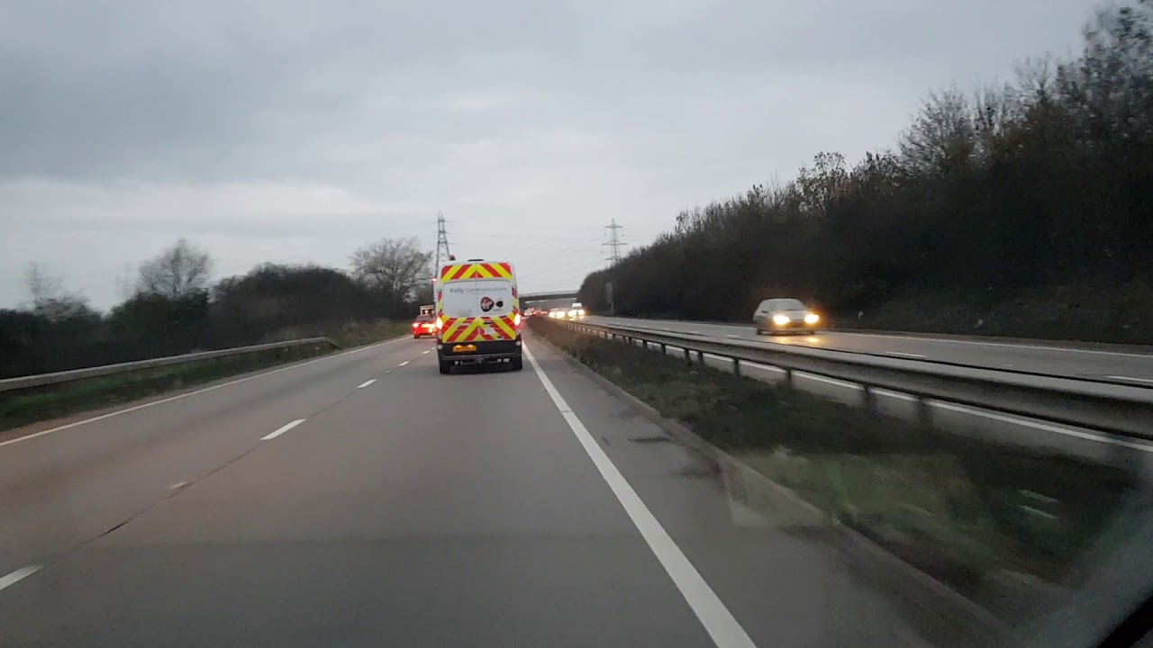 driving along the A12 going M25 261118 - YouTube