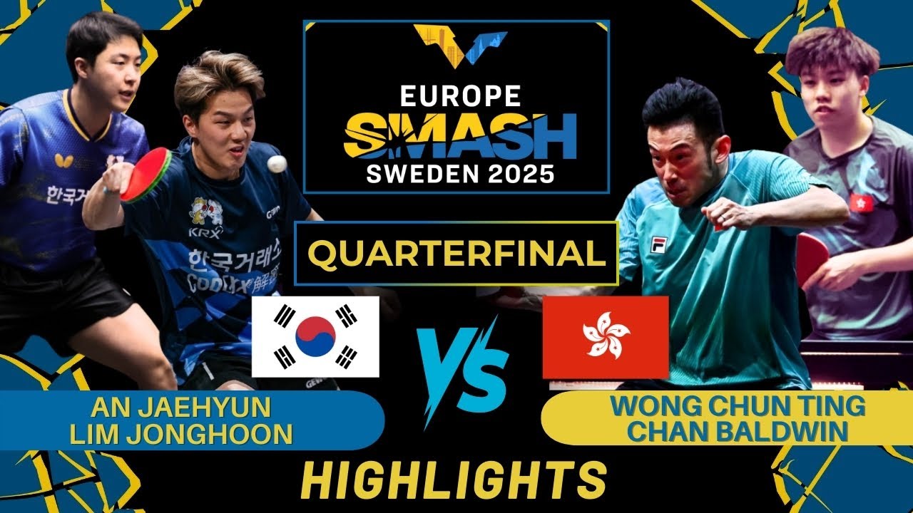An/Lim (KOR) [1] vs Wong Chun Ting/Chan Baldwin [6] (HKG) - QF | Europe ...